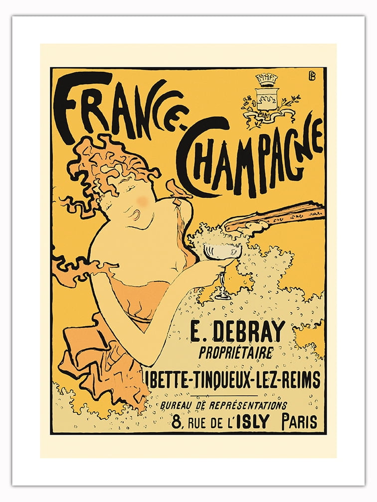 France-Champagne - Vintage French Advertising Poster by Pierre Bonnard ...