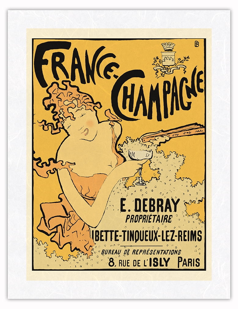 France-Champagne - Vintage French Advertising Poster by Pierre Bonnard ...