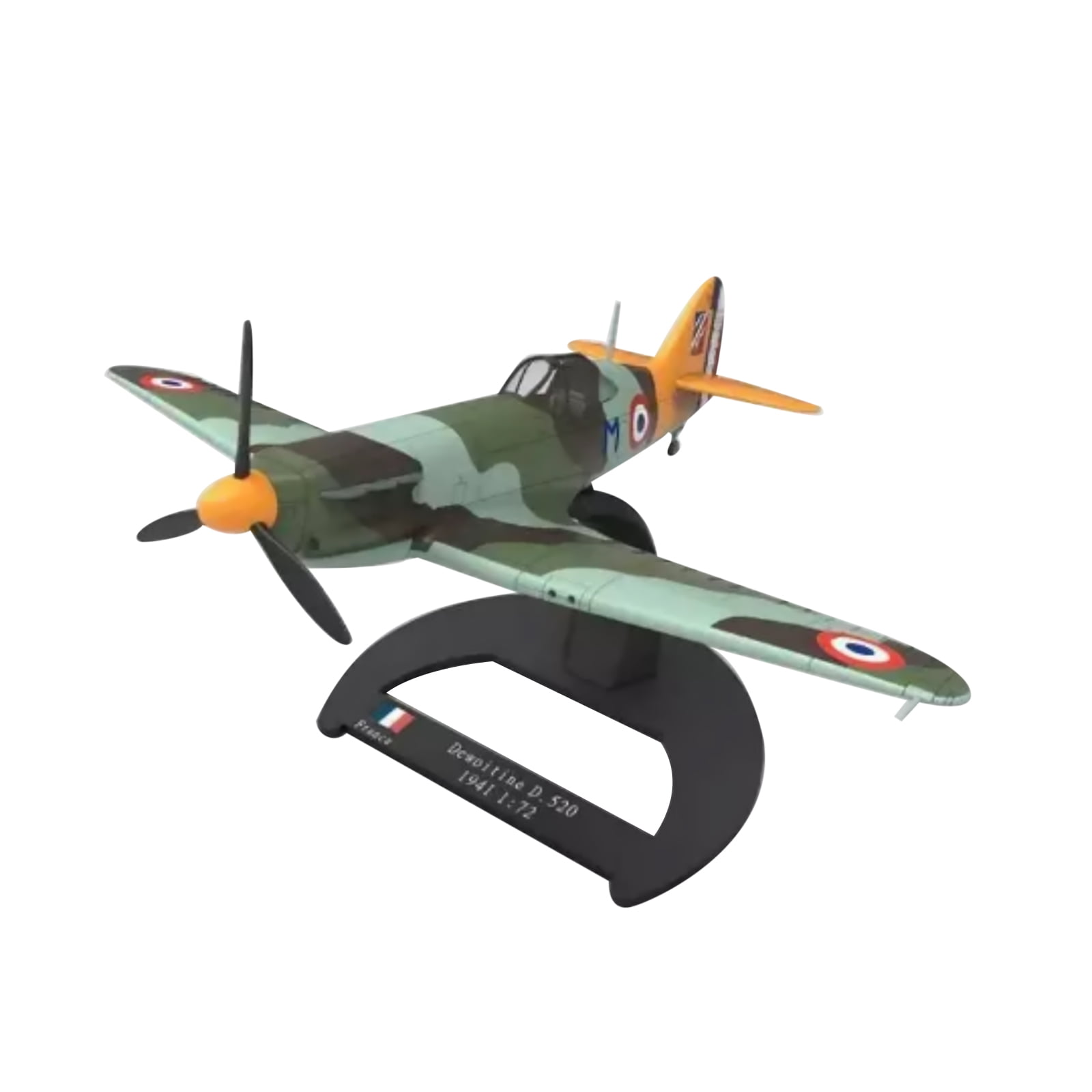 France Dewoitine D.520 Fighter Plane Model, Diecast Alloy Crafted for ...