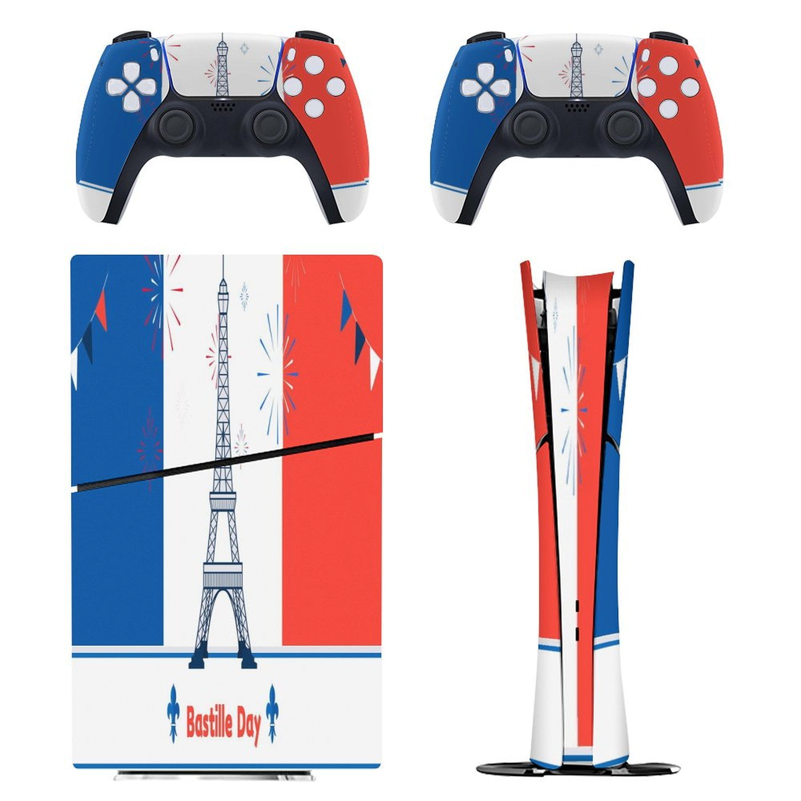 France Flag Bastille Day PS5/PS5 Slim Digital Disc Skin Sticker For ...