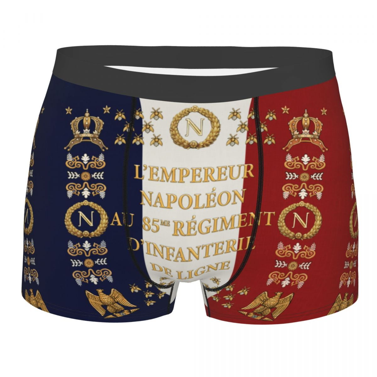France Flag Boxer Shorts For Men 3D Printed Male French Lily Flower ...