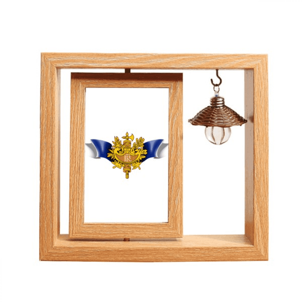 France Flag National Emblem Wooden Rotating Picture Photo Frame 4x6 ...