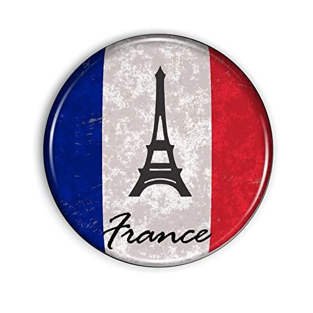 France Flag and Eiffel Tower Magnet Strong and Flexible France Flag and ...