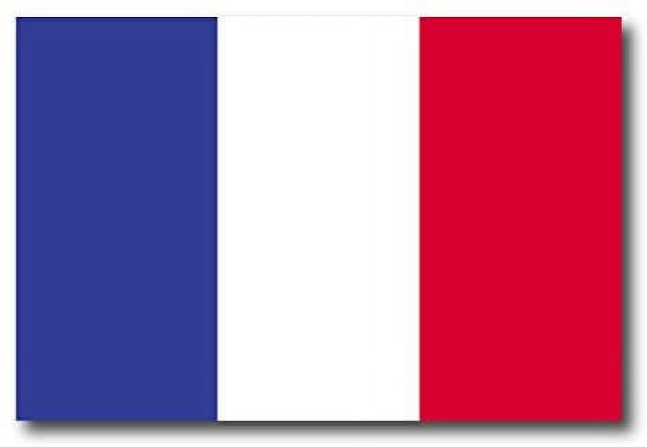 France French Flag Car Decal - 3" x 5" - Walmart.com