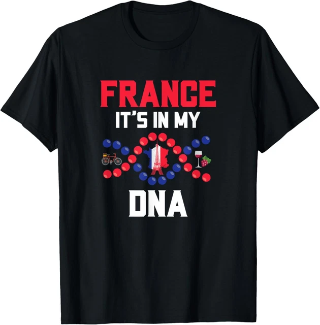 France It'S In My Dna - Cute French Culture Flag T-Shirt Unisex S-5XL ...