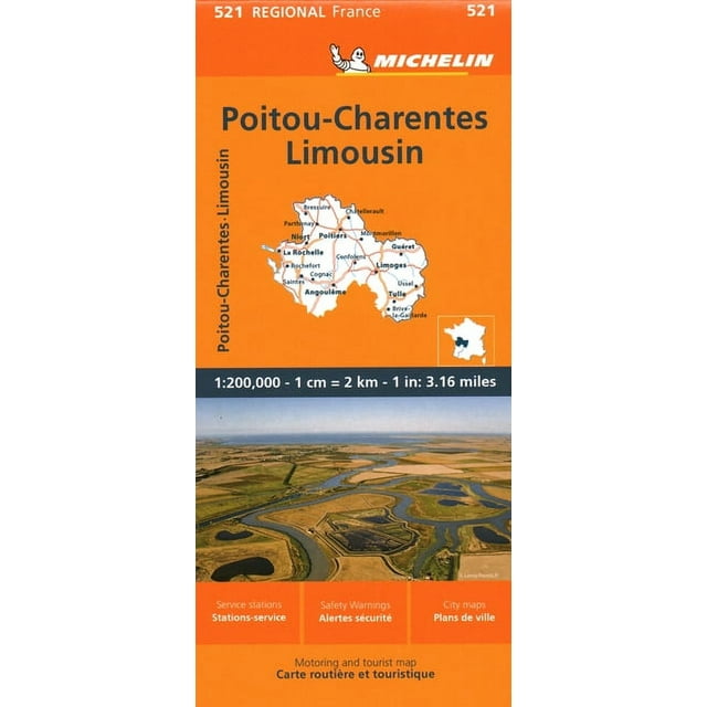 France; Poitou-Charentes Map 521 (Sheet map, folded) - Walmart.com