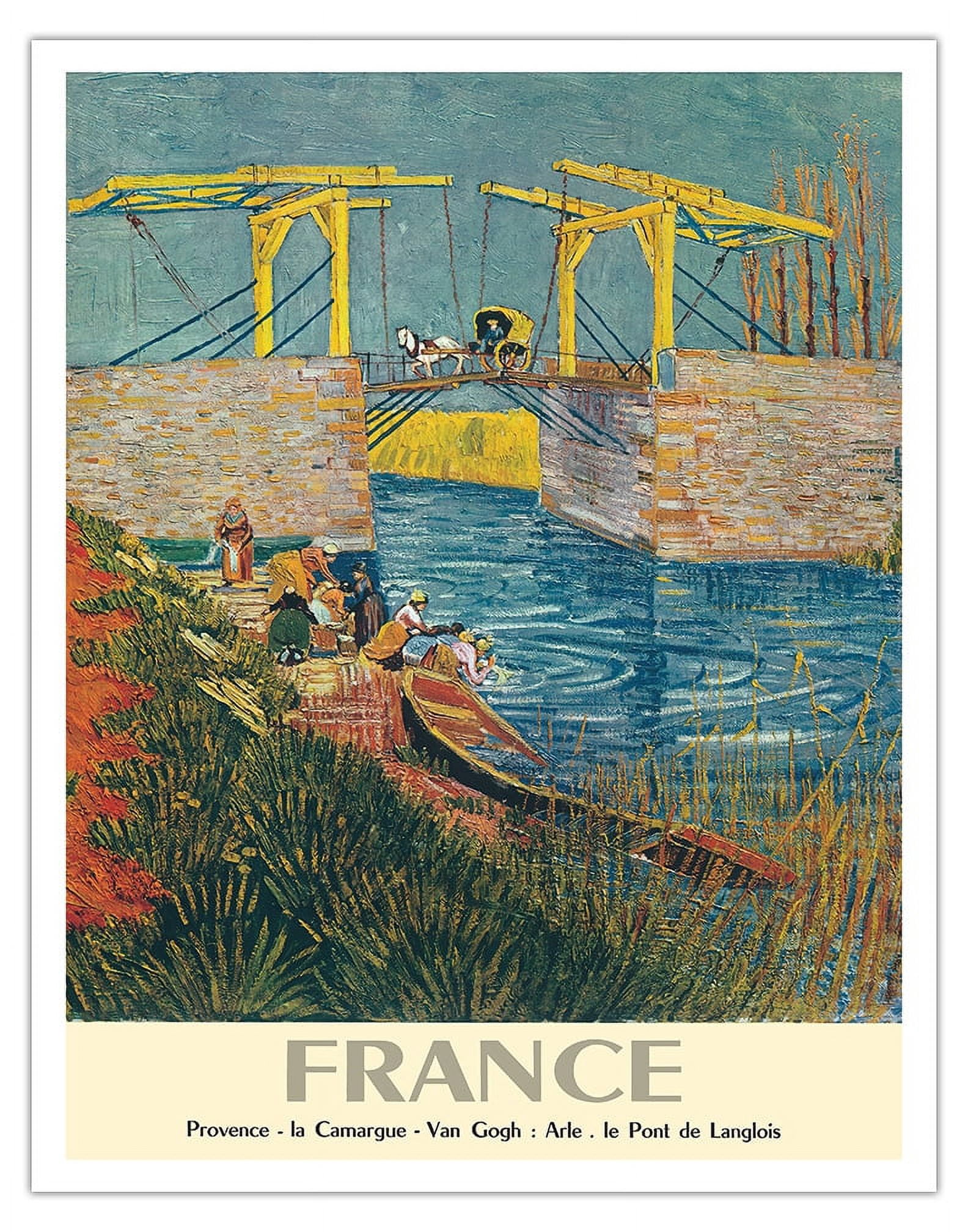 France - Provence - La Camargue - Langlois Bridge at Arles with Women ...