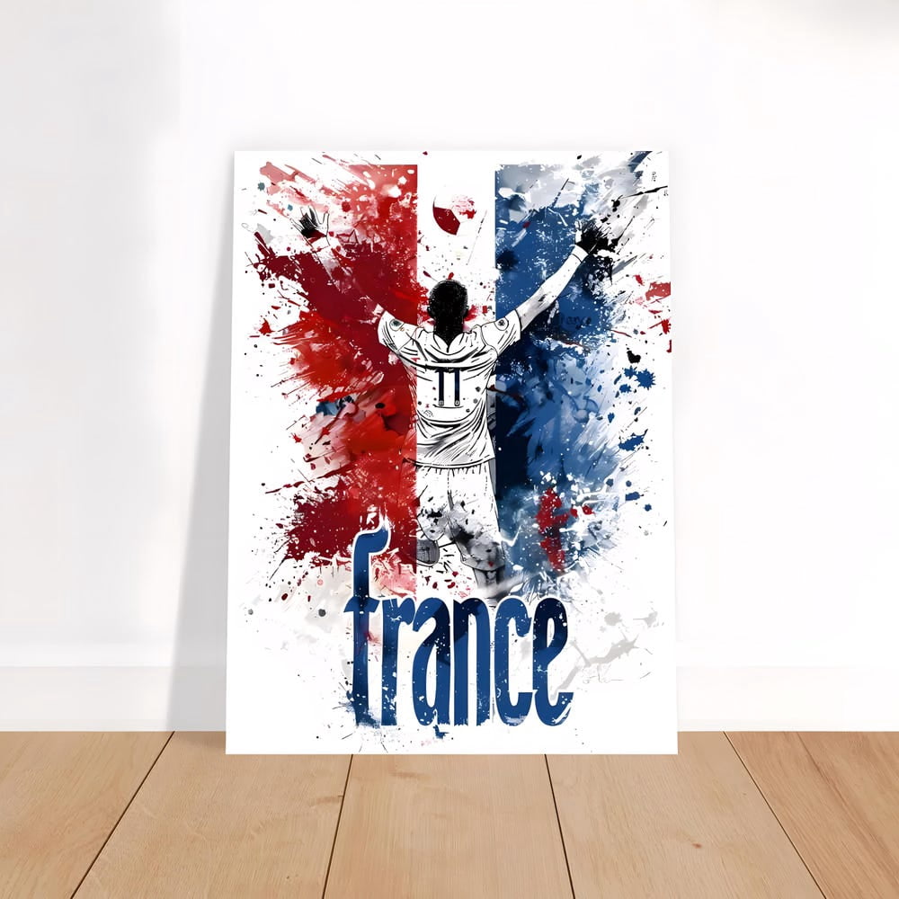 France Soccer Team Poster, France Soccer Team Art, Football Poster ...