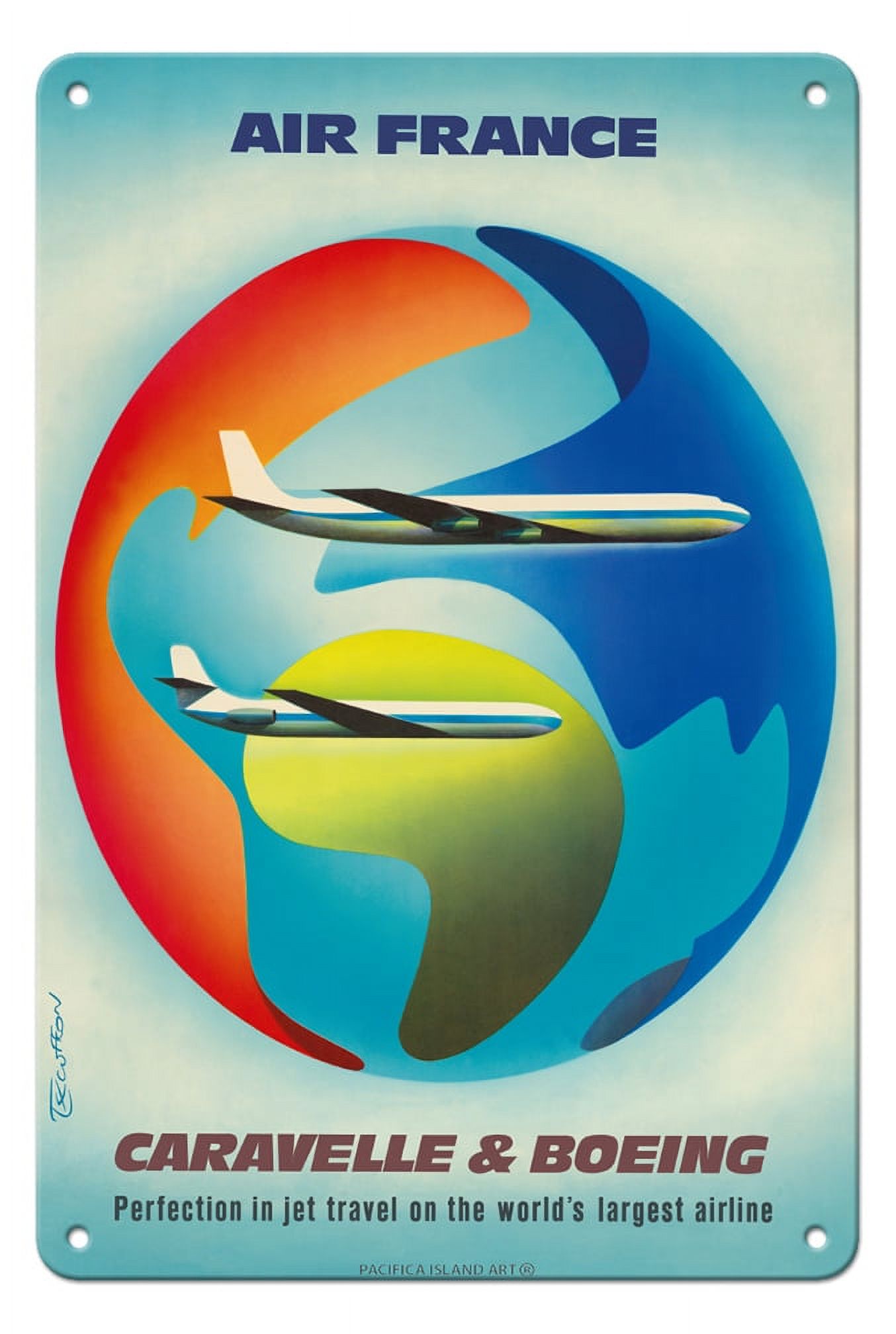 France - Sud Aviation Caravelle & Boeing 707 Jetliners - Vintage ...