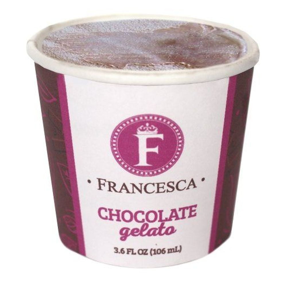 Francesca Mini Chocolate Gelato Cup, 3.6 Fluid Ounce -- 48 per case ...