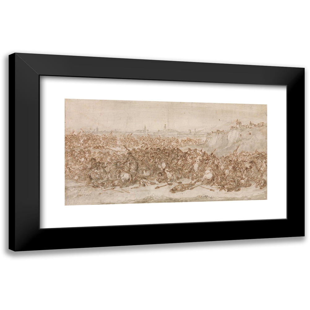 Francesco Antonio Simonini 14x9 Black Modern Framed Museum Art Print ...