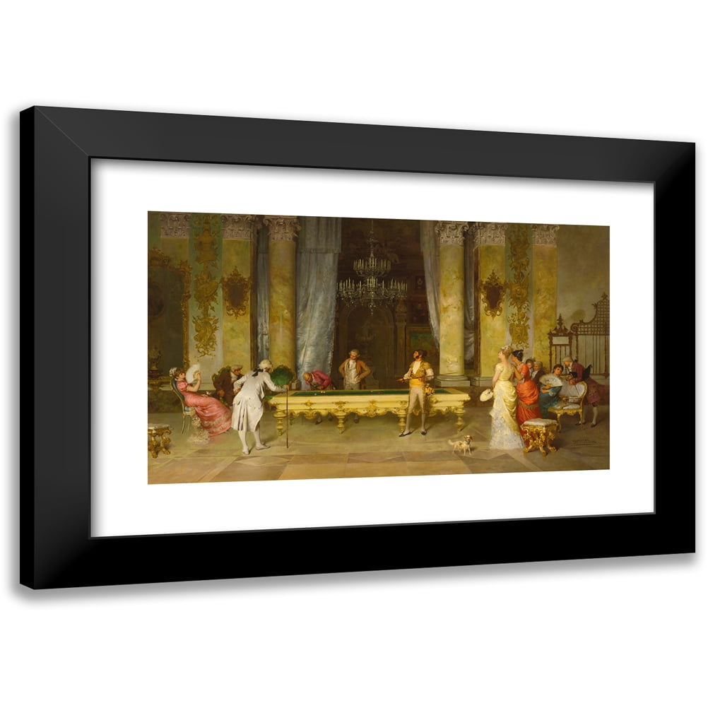 Francesco Beda 18x12 Black Modern Framed Museum Art Print Titled - A ...