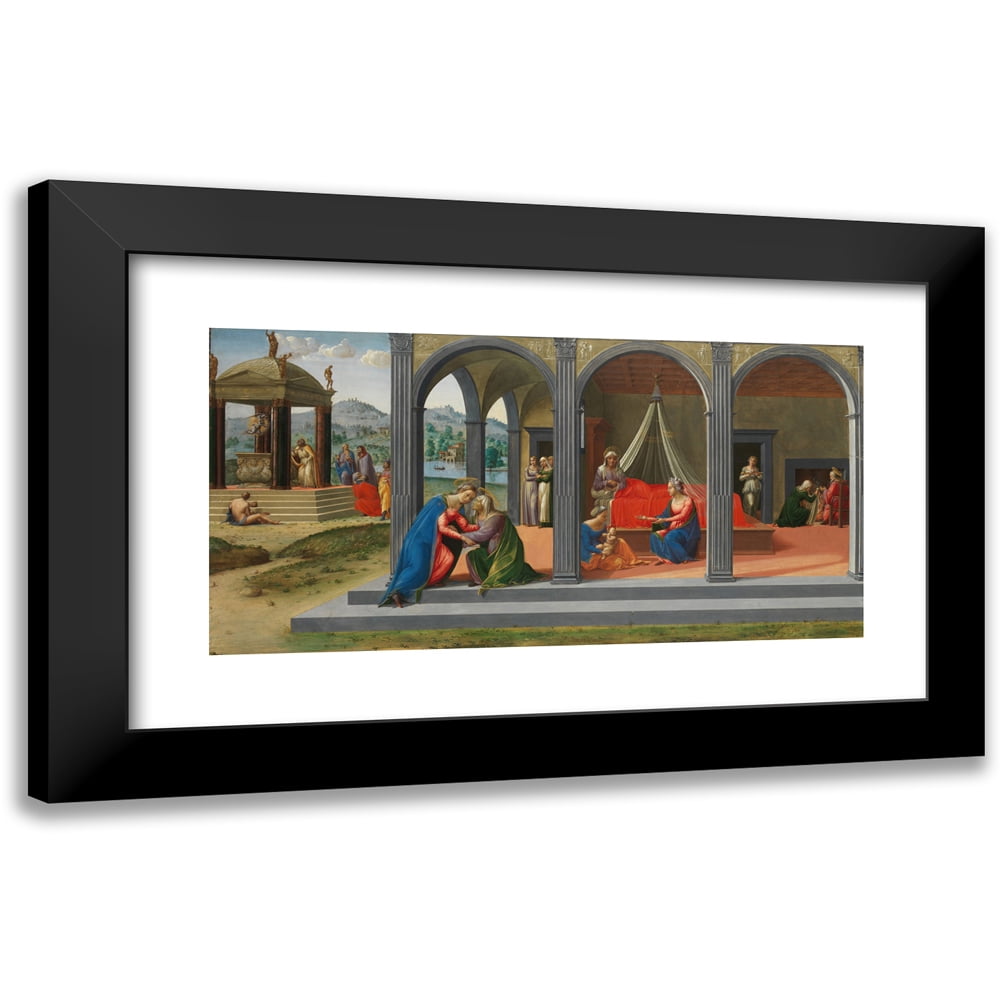 Francesco Granacci 14x9 Black Modern Framed Museum Art Print Titled ...