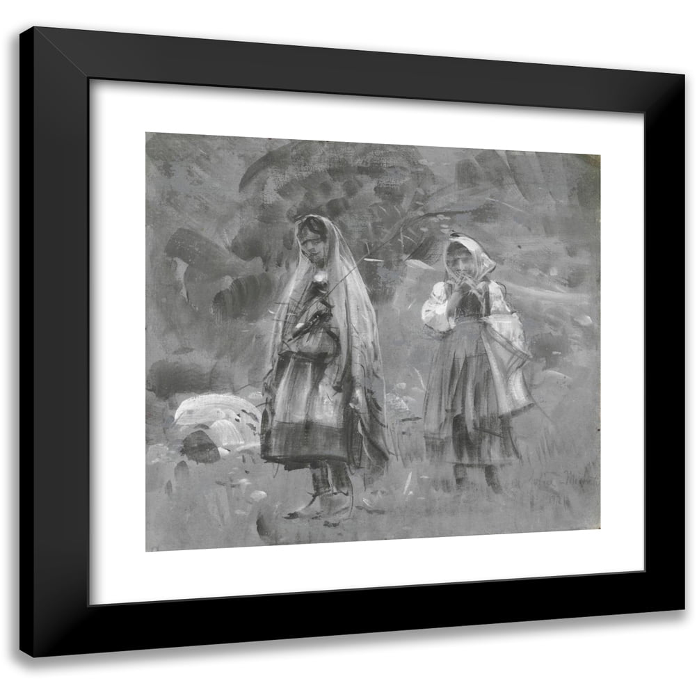 Francesco Paolo Michetti 16x15 Black Modern Framed Museum Art Print ...