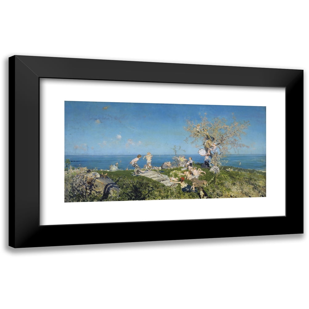 Francesco Paolo Michetti 24x14 Black Modern Framed Museum Art Print ...