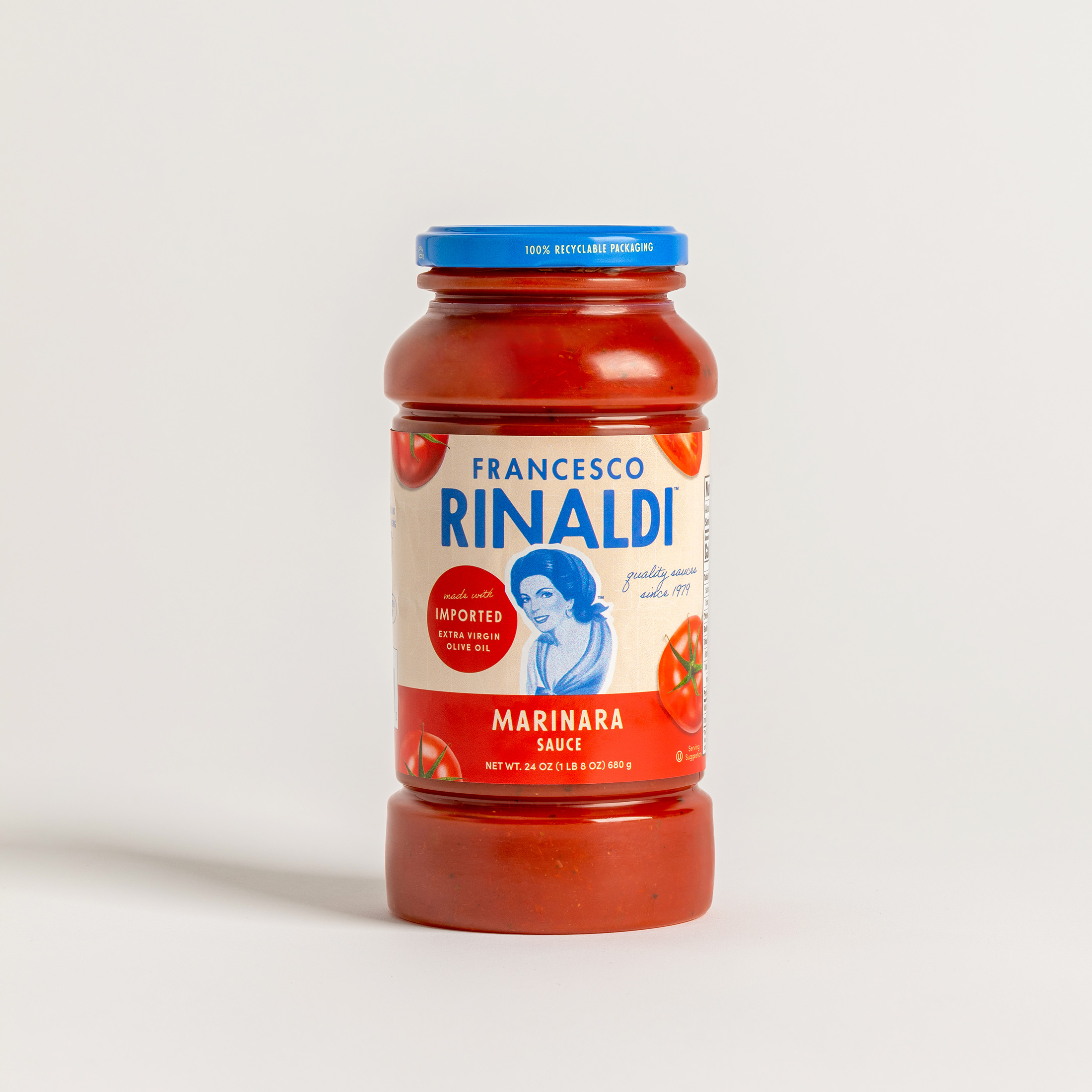 Francesco Rinaldi, Marinara Sauce, 24 Oz, Low Fat, Gluten-Free, No ...