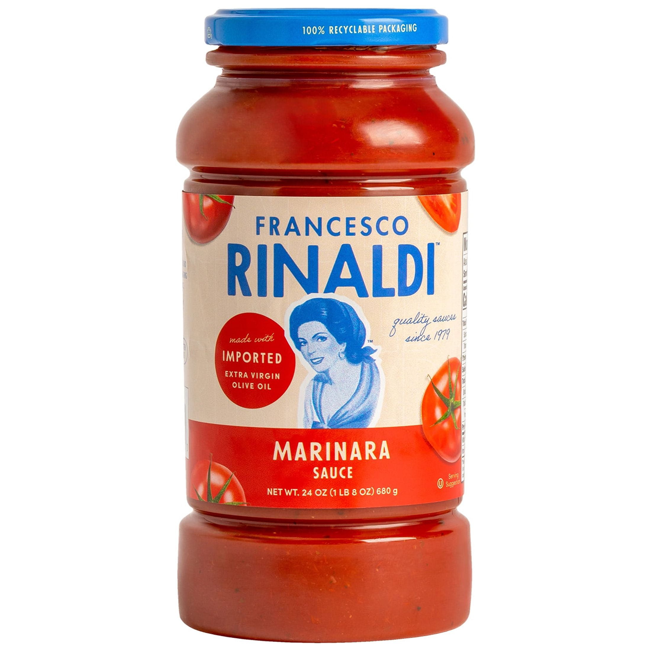 Francesco Rinaldi, Marinara Sauce, 24 Oz, Low Fat, Gluten-Free, No ...