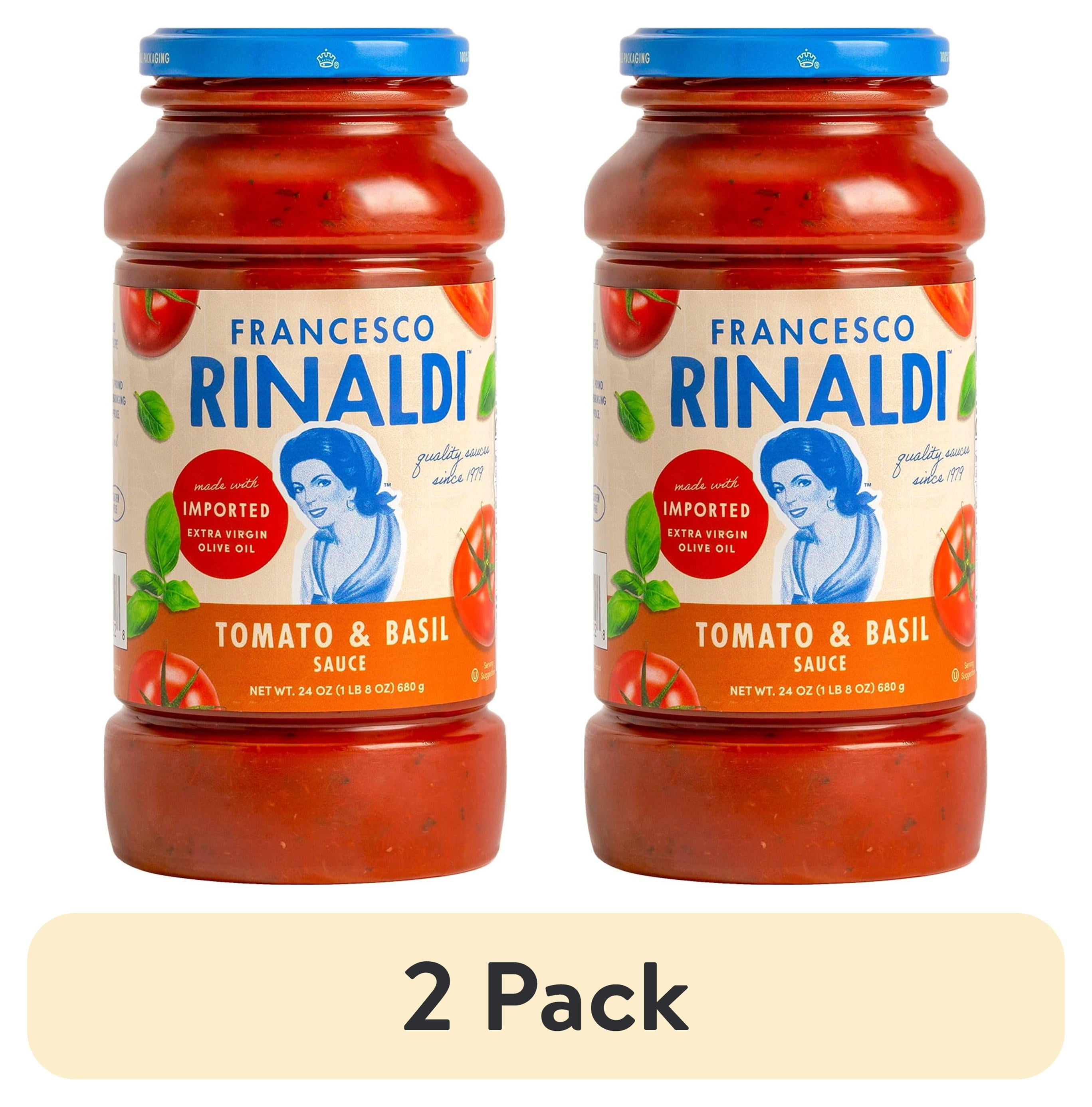 (2 pack) Francesco Rinaldi, Tomato and Basil Sauce, 24oz, Low Fat, No ...
