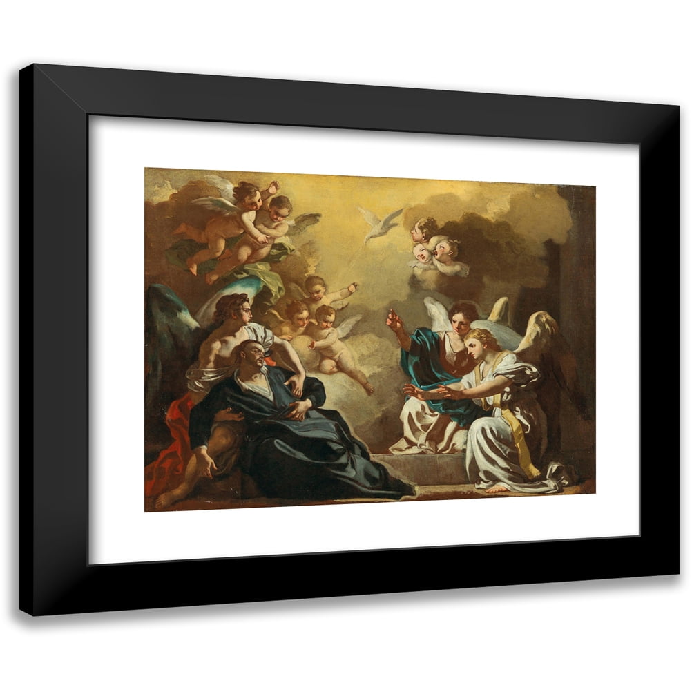 Francesco Solimena 14x12 Black Modern Framed Museum Art Print Titled ...
