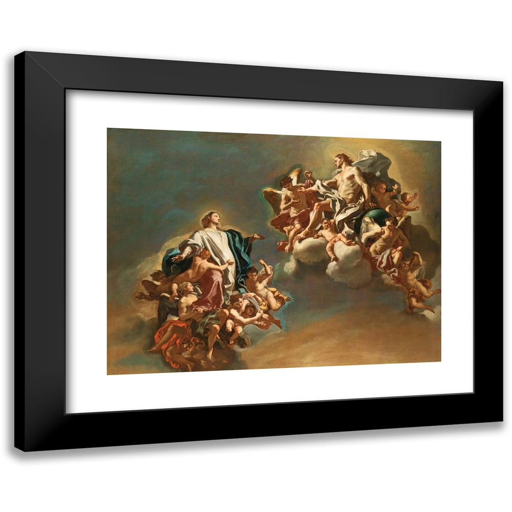 Francesco Solimena 24x19 Black Modern Framed Museum Art Print Titled ...