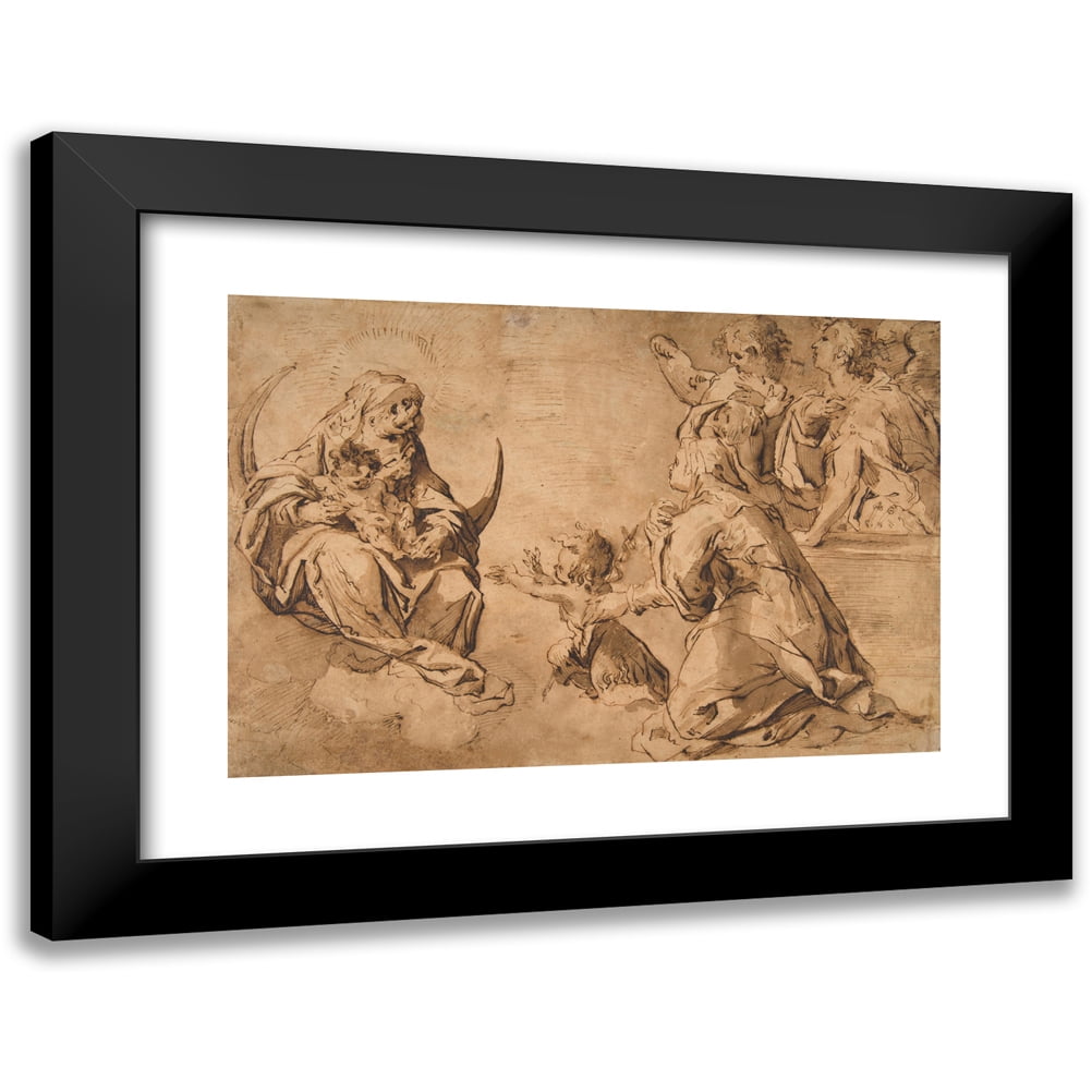 Francesco Stringa 24x18 Black Modern Framed Museum Art Print Titled ...