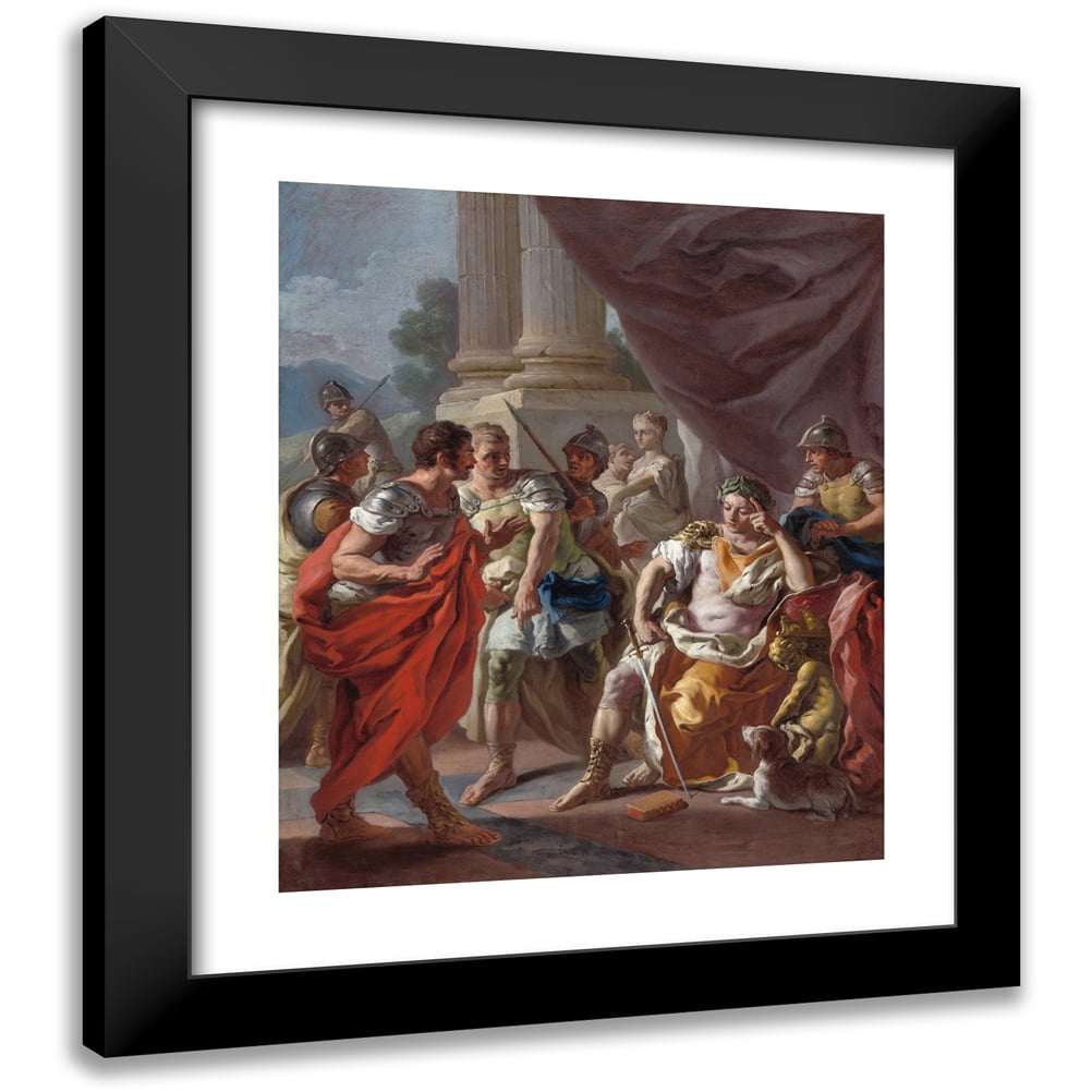 Francesco de Mura 12x14 Black Modern Framed Museum Art Print Titled ...