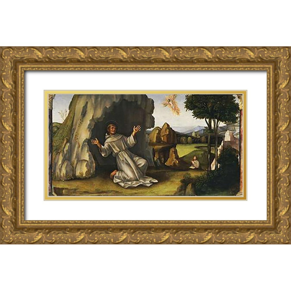 Francia, Francesco Raibolini 24x15 Gold Ornate Wood Framed with Double ...