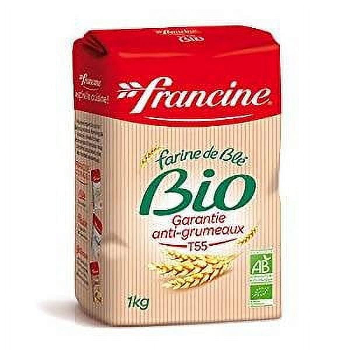 Francine Farine de Ble Bio - French All Purpose Wheat Flour - 2.2 lbs ...
