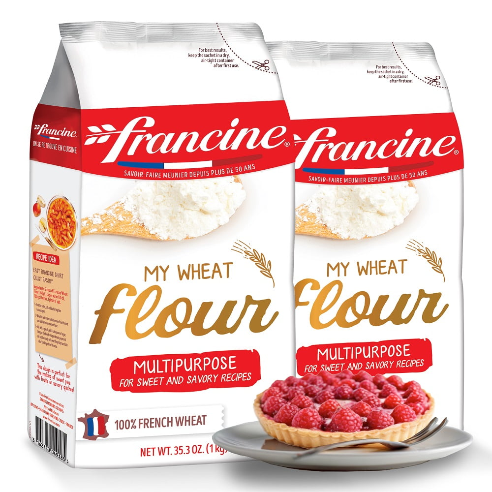 Francine Wheat Flour From France 1kg (2.2 Lb) - Walmart.com