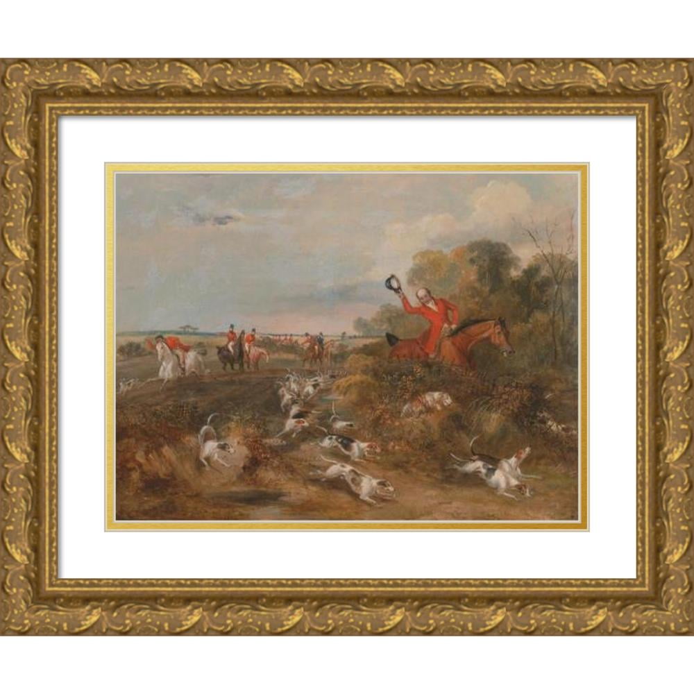 Francis Calcraft Turner 18x14 Gold Ornate Wood Frame and Double Matted ...