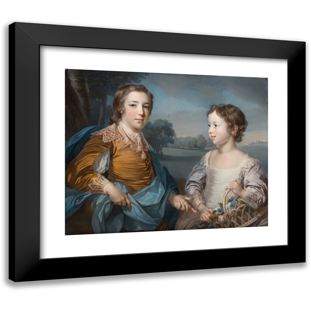 Francis Cotes 14x12 Black Modern Framed Museum Art Print Titled ...