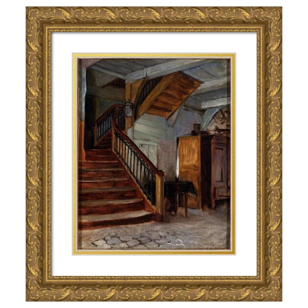 Francis Davis Millet 15x18 Gold Ornate Wood Frame and Double Matted ...