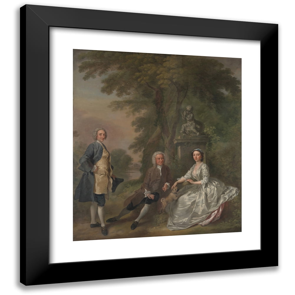 Francis Hayman 12x14 Black Modern Framed Museum Art Print Titled ...