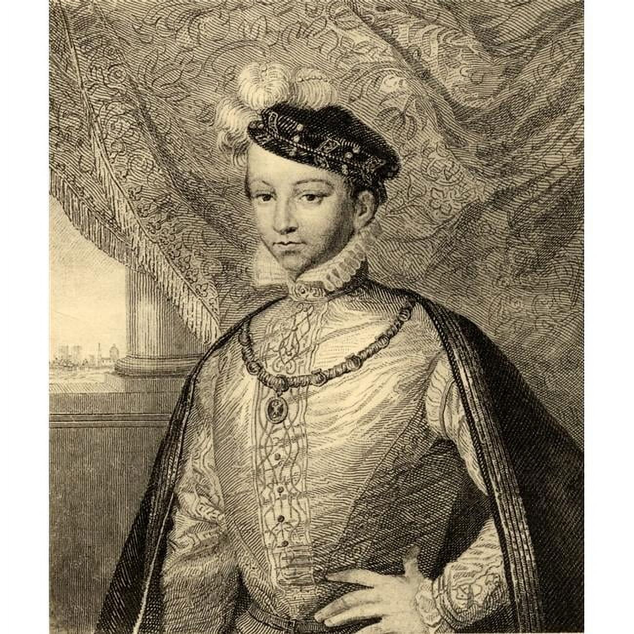 Francis Ii, Francois De Valois, 1544-1560 King of France Photo-Etching ...
