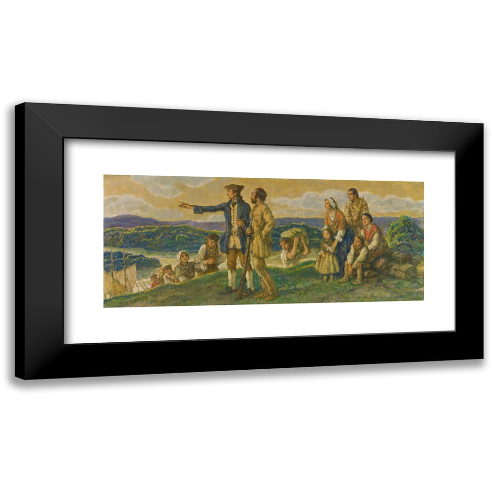 Francis Luis Mora 18x10 Black Modern Framed Museum Art Print Titled ...