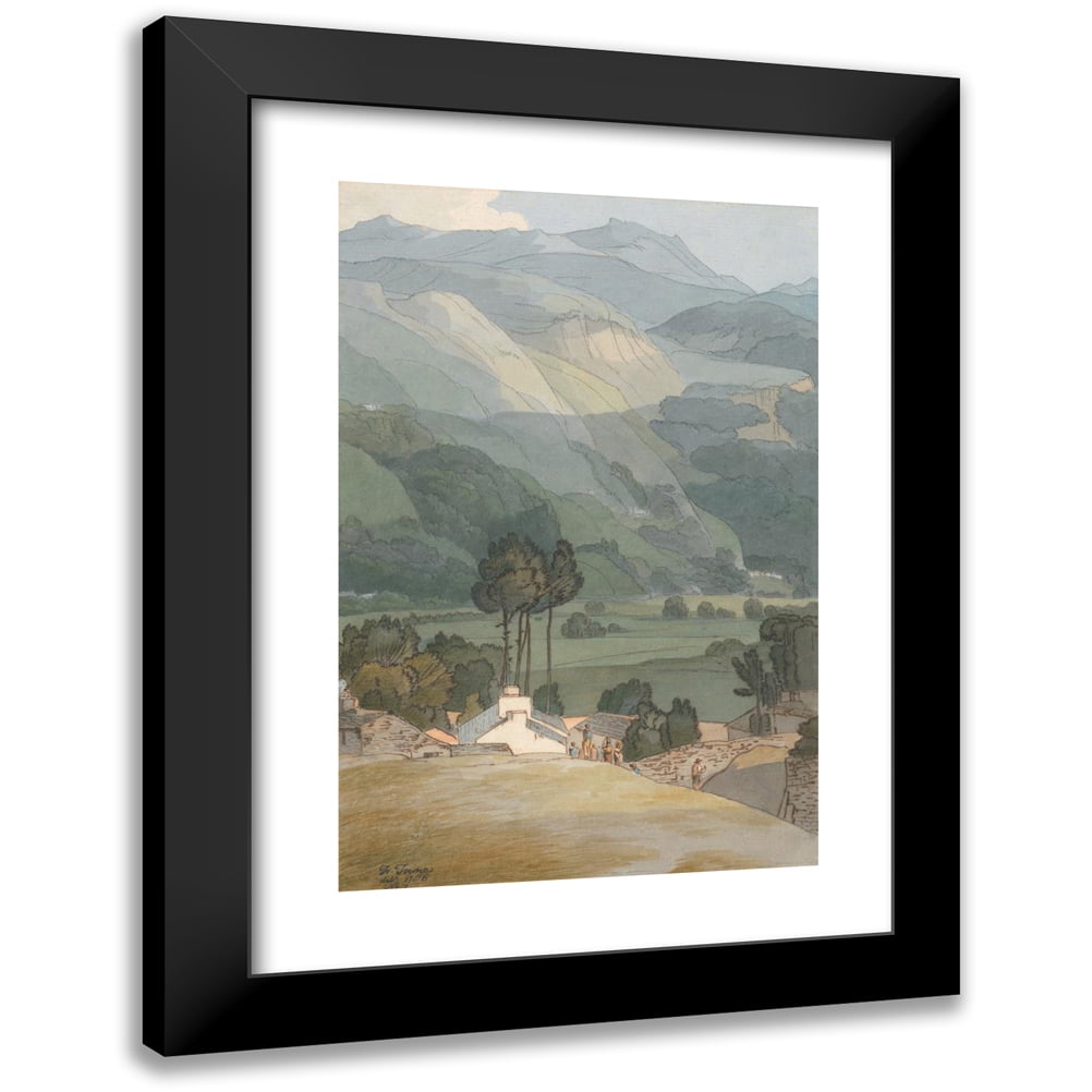 Francis Towne 11x14 Black Modern Framed Museum Art Print Titled ...