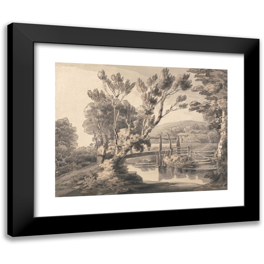 Francis Towne 18x15 Black Modern Framed Museum Art Print Titled - The ...