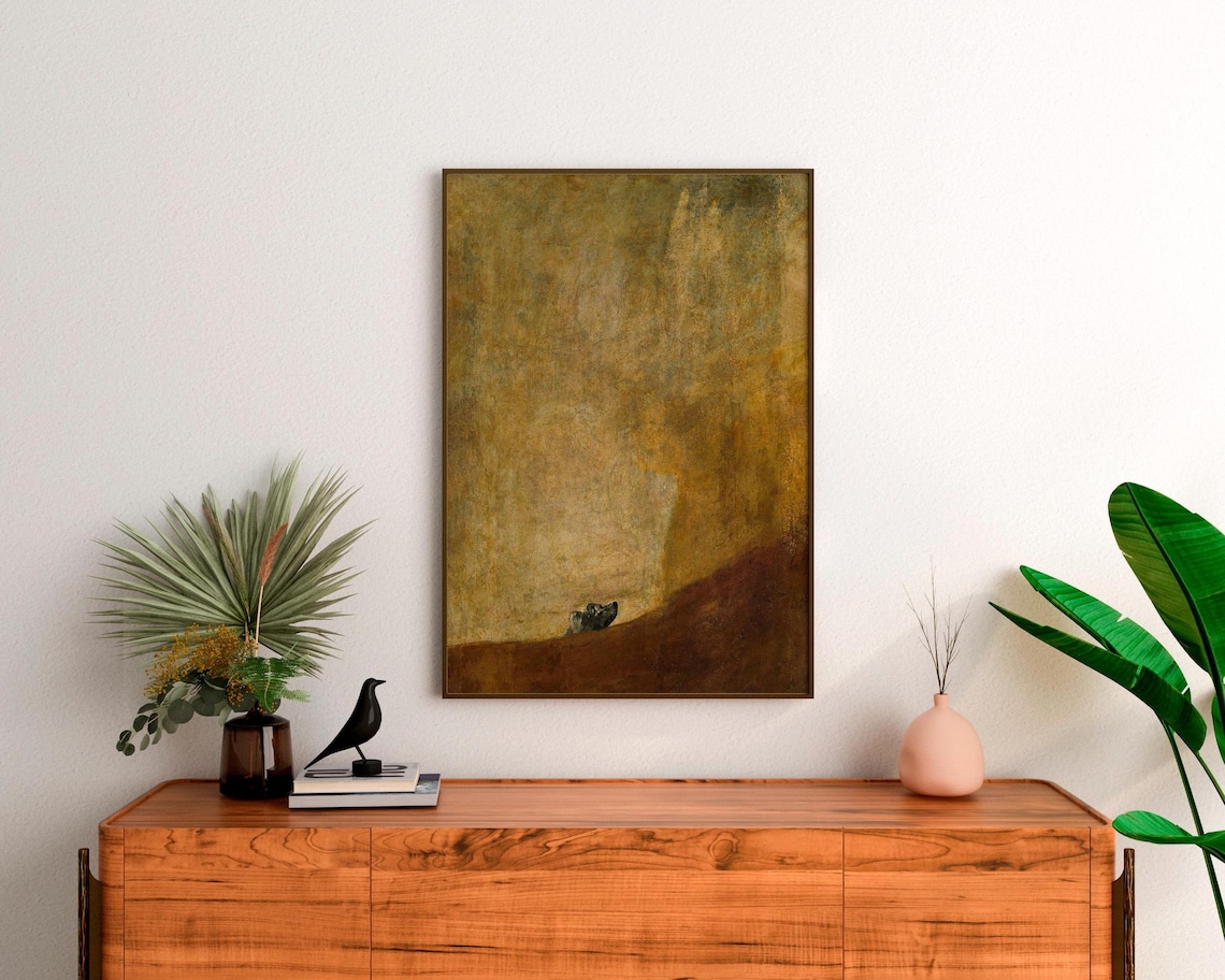 Francisco De Goya - The Dog. Poster On, De Goya Poster, Dog Wall Art ...