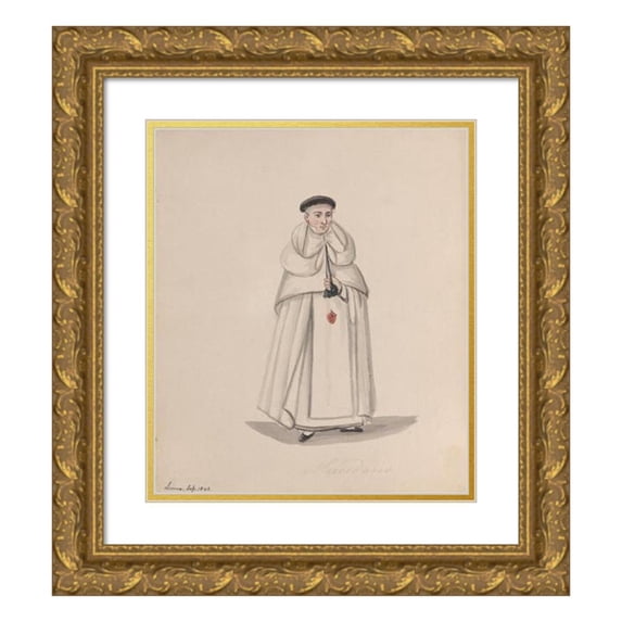 Francisco Fierro 20x22 Gold Ornate Framed and Double Matted Museum Art ...