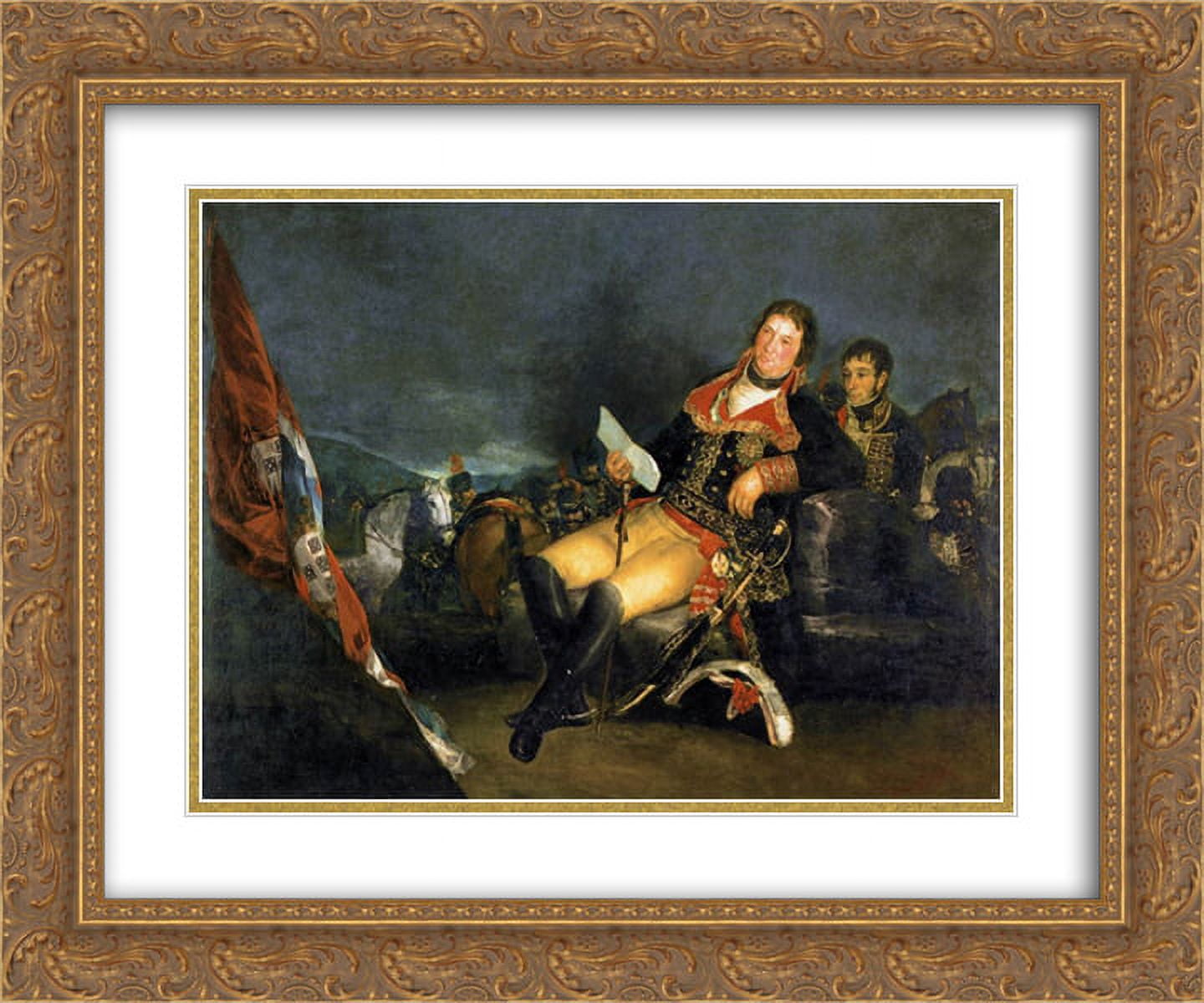 Francisco Goya 2x Matted 24x20 Gold Ornate Framed Art Print 'Manuel ...