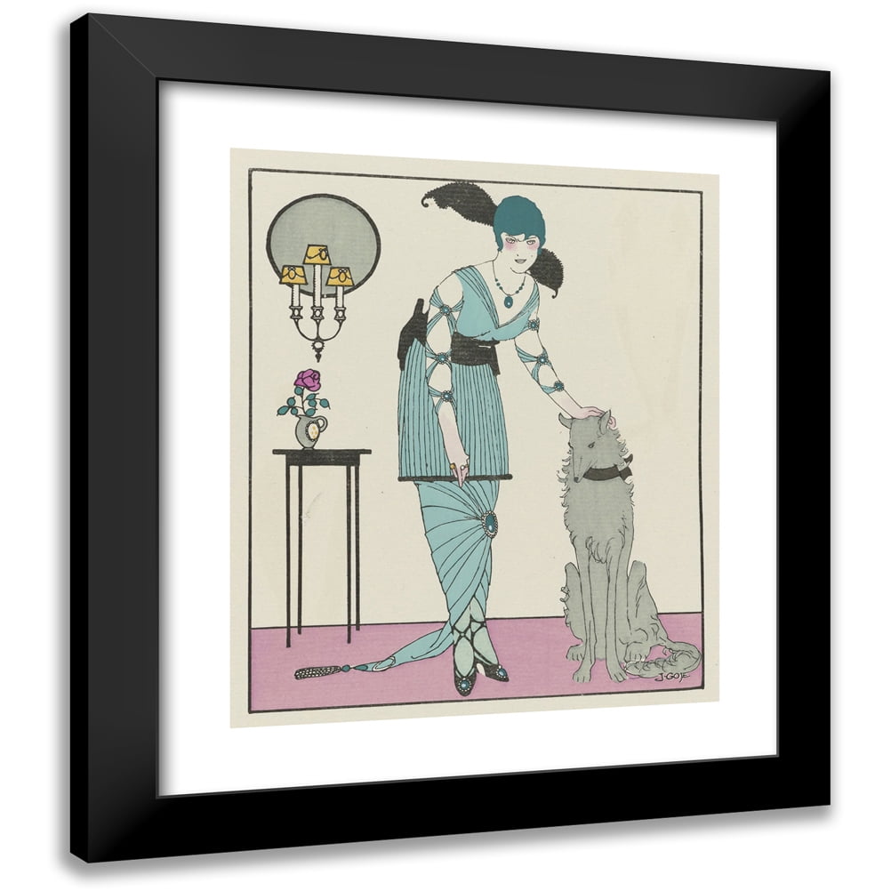 Francisco Javier Gosé 12x14 Black Modern Framed Museum Art Print Titled Gazette Of Good Tone