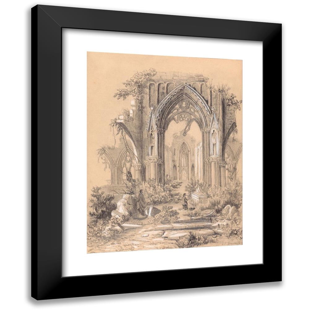 Francisco Javier Parcerisa Boada 19x24 Black Modern Framed Museum Art ...