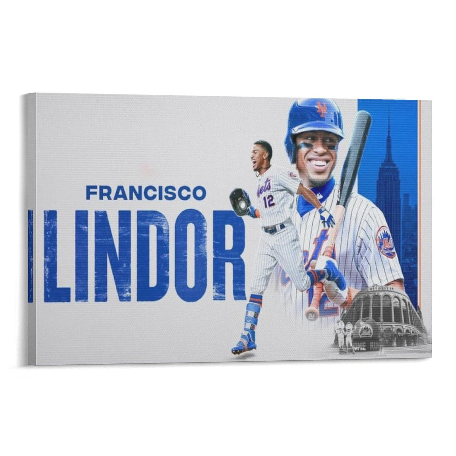 Francisco Lindor Canvas Poster Room Aesthetic Poster Print Art Wall ...