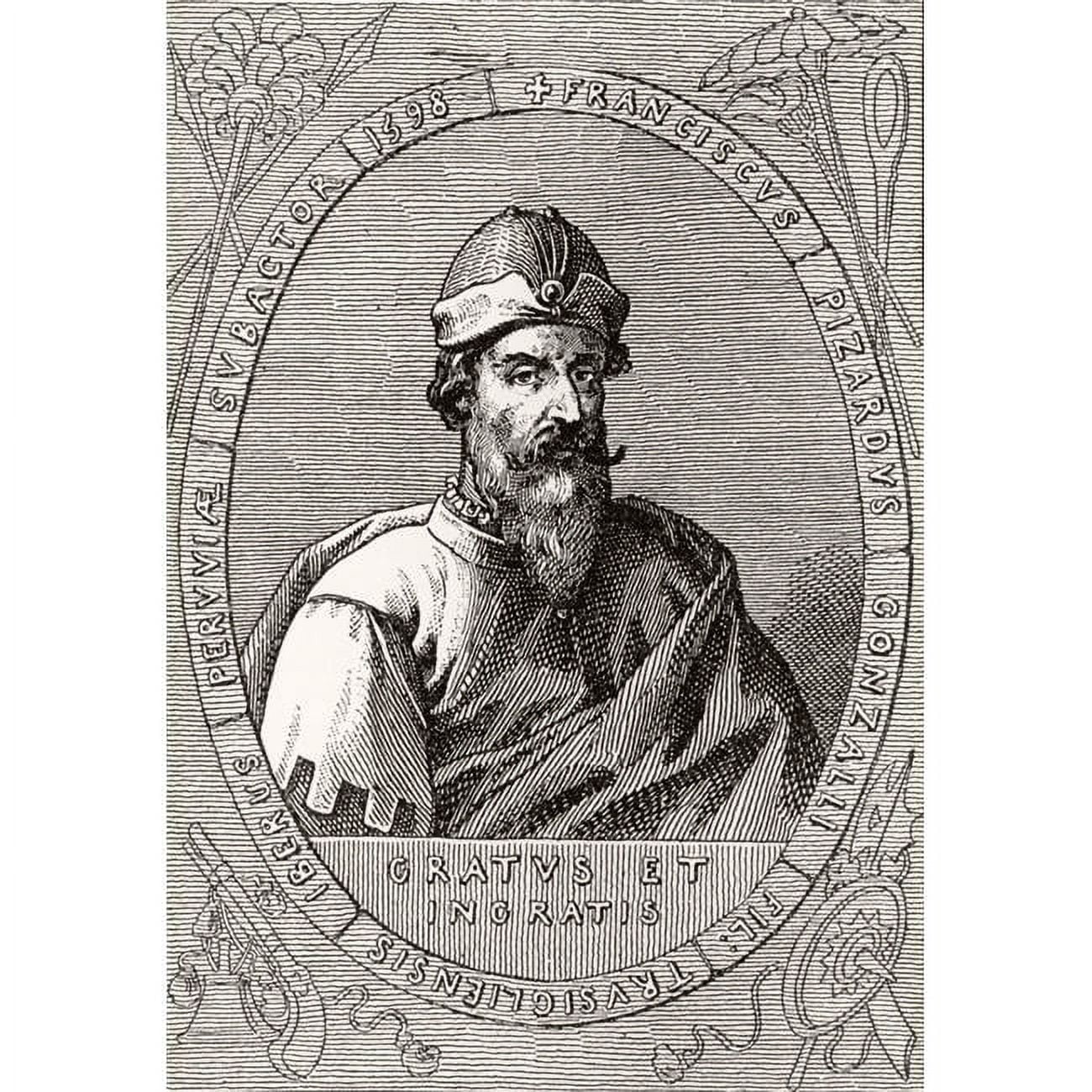 Francisco Pizarro Gonz-lez Circa 1471-1478 To 1541 Spanish Conquistador From A 19th Century ...