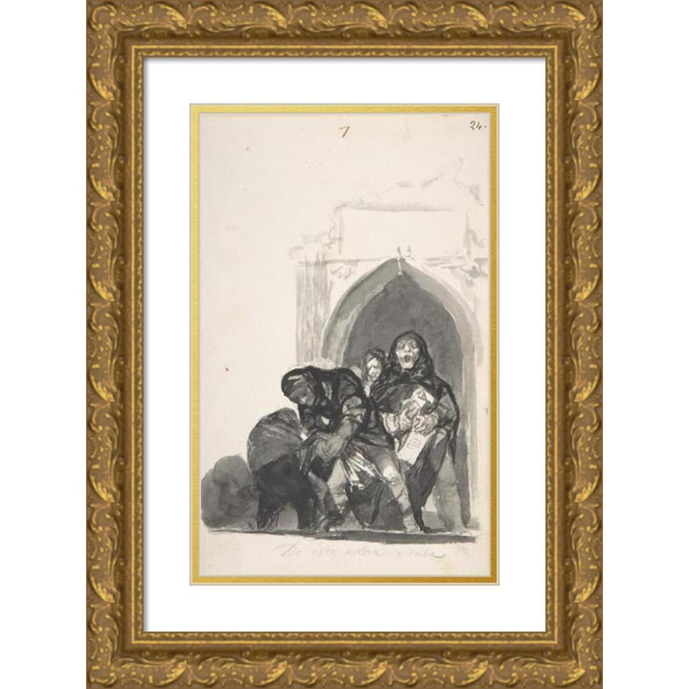 Francisco de Goya 11x14 Gold Ornate Wood Frame and Double Matted Museum ...