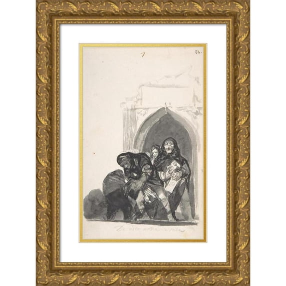 Francisco de Goya 11x14 Gold Ornate Wood Frame and Double Matted Museum ...