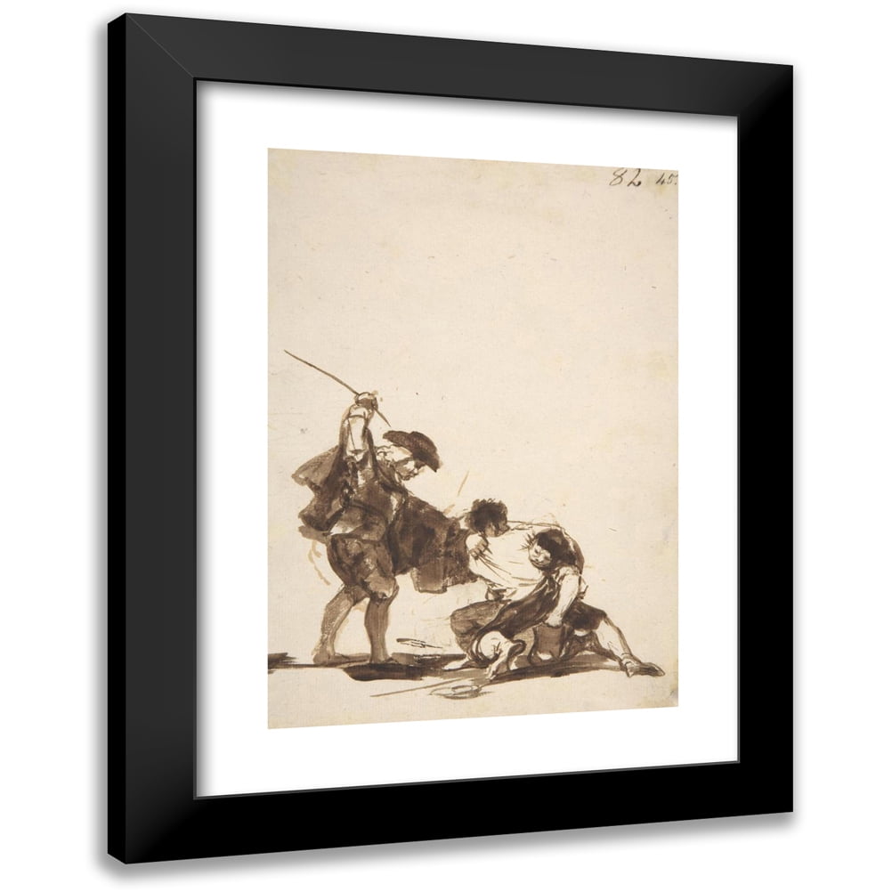 Francisco de Goya 14x18 Black Modern Framed Museum Art Print Titled - A ...