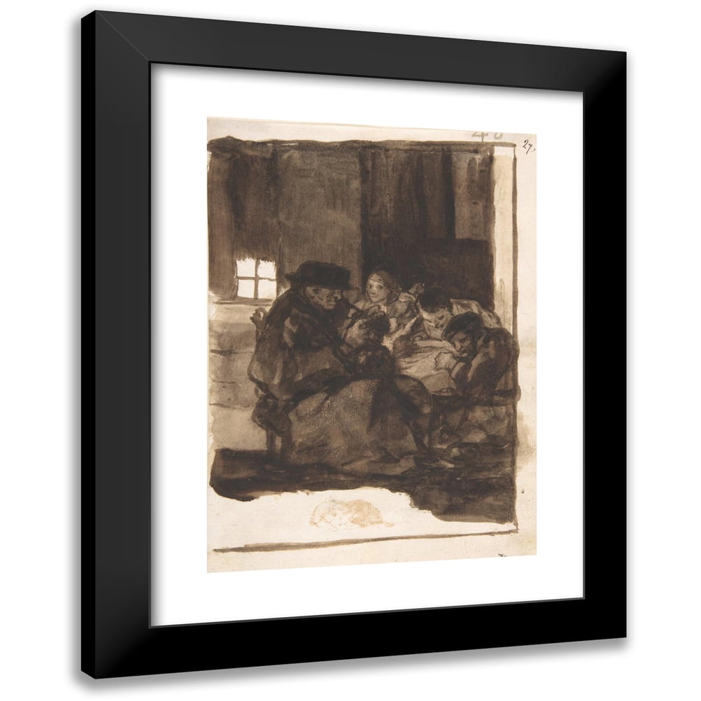 Francisco de Goya 14x18 Black Modern Framed Museum Art Print Titled ...