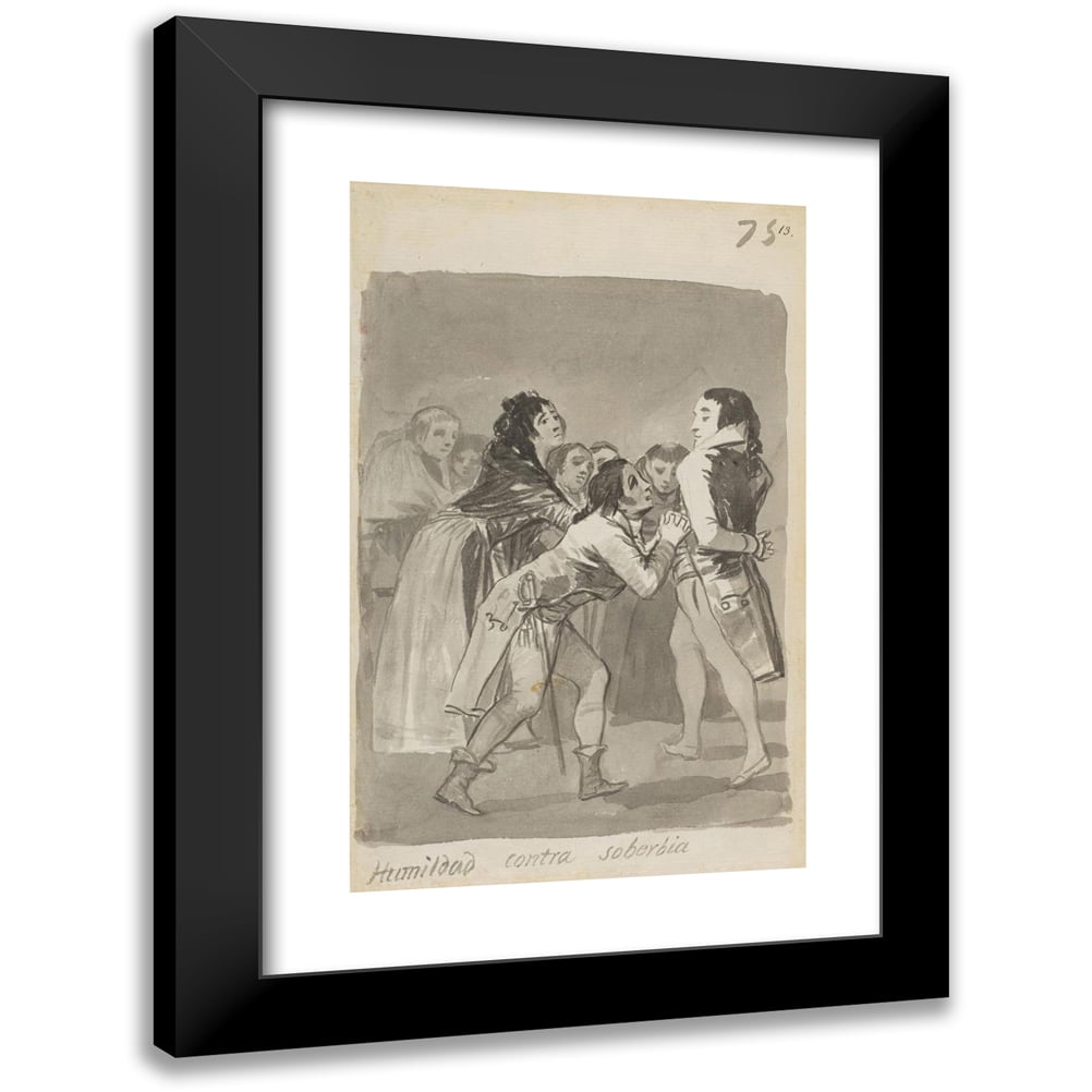 Francisco de Goya 16x24 Black Modern Framed Museum Art Print Titled ...