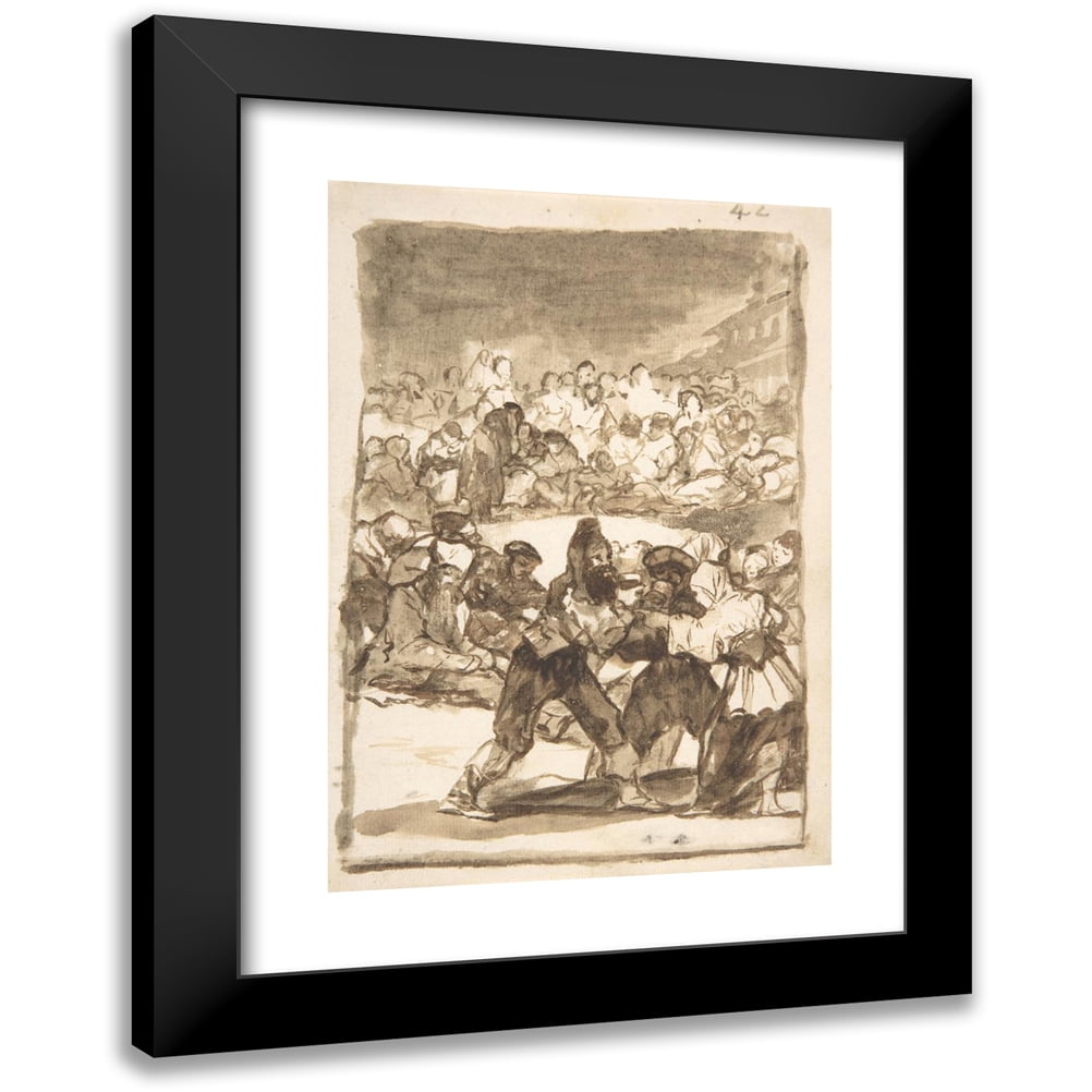Francisco de Goya 18x24 Black Modern Framed Museum Art Print Titled - A ...